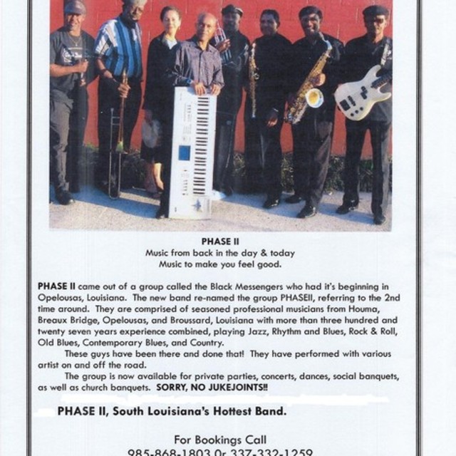 phase II - Band in Houma LA - BandMix.com